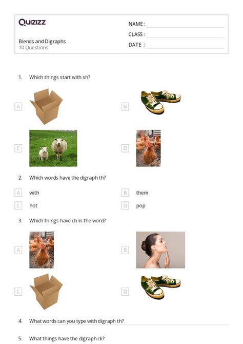 50 Digraphs Worksheets For 2nd Grade On Quizizz Free And Printable