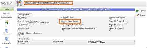 sage crm and sage 100 user configurations for gumu integration sage