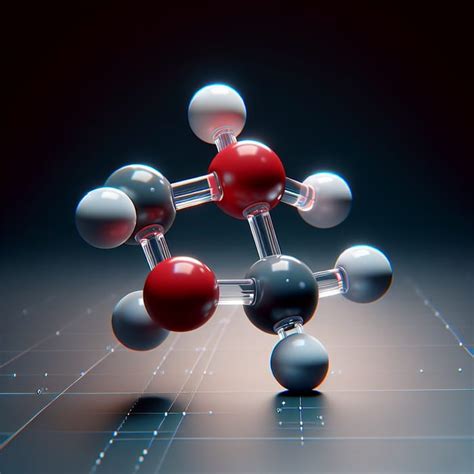 detailed 3 d water molecule model oxygen and hydrogen atoms ai art