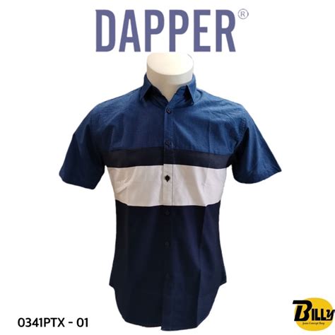 Dapper Brand Men Casual Cotton Shirts0341ptx Shopee Malaysia