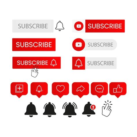 Free Vector Youtube Subscribe Interface Button Perfect For Motion Graphics Premium AI