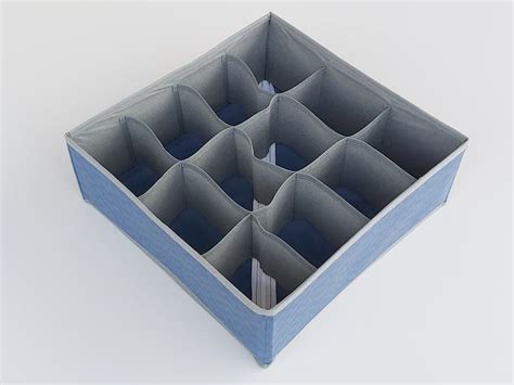 Органайзер Sw12 для зберігання дрібних предметів одягу синього кольору розмір 32 32 12 см на