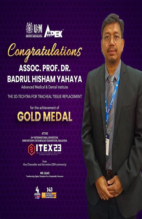 Congratulations Assoc Prof Dr Badrul Hisham Yahaya