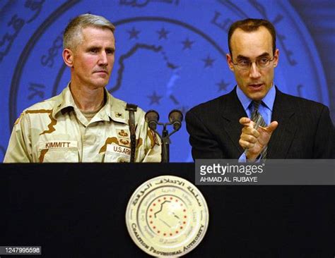 Us Brigadier General Mark Kimmitt Deputy Commander Of The Coalition News Photo Getty Images