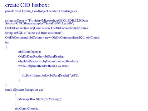 Command Objects Executenonquery Method Ppt Download