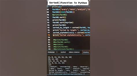 How To Use Sort And Sorted Functions In Python Pythonprogramming Dataanlysis Dataanalyst