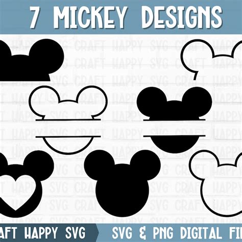 Mickey Ears Svg Etsy