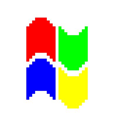 WINDOWS XP Logo Pixel Art Maker