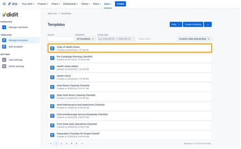 How To Create A Template For Checklists In The Didit Hub 🚀 Checklists For Atlassian Jira And