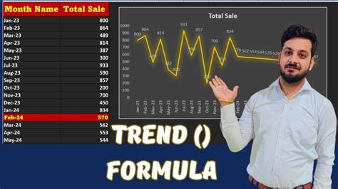 Trend Formula In Excel How To Use Trend Formula In Excel In Hindi By Abhishek Sir Youtube
