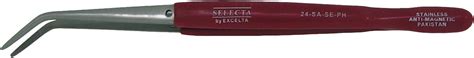 Excelta 24 Sa Se Excelta Style 24 Economical Tweezer Angle Tip Broad Point Tweezer