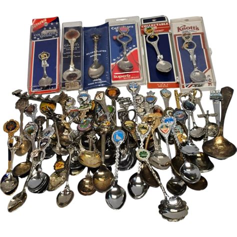 Assorted Vintage Souvenir Spoons