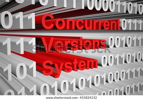 Concurrent Versions System Form Binary Code Stock Illustration