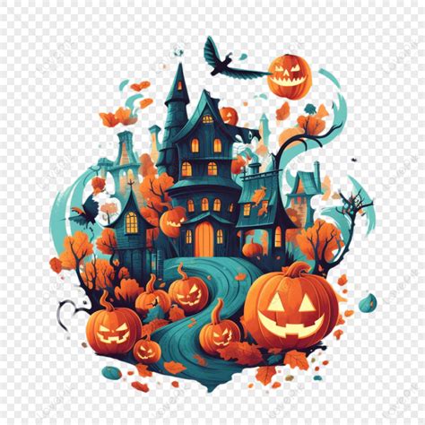 할로윈 잭 오 랜턴 색상 여러 미스터리 만화호박 랜턴창의성 Png 일러스트 무료 다운로드 Lovepik