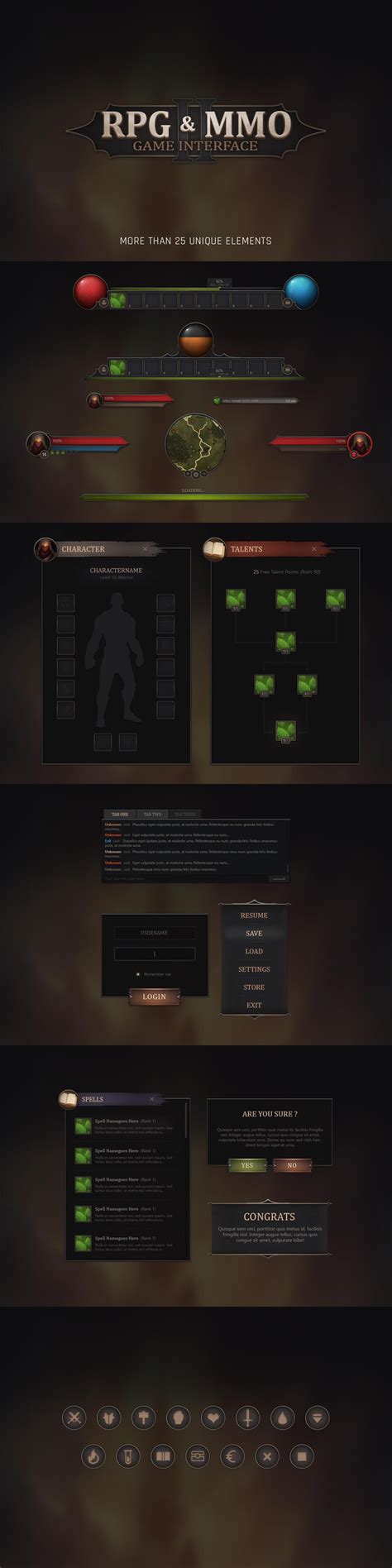 Game User Interface For Rpg Rpg User Interface Mmo Games