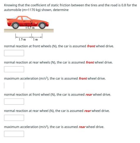 [solved] knowing that the coefficient of static friction