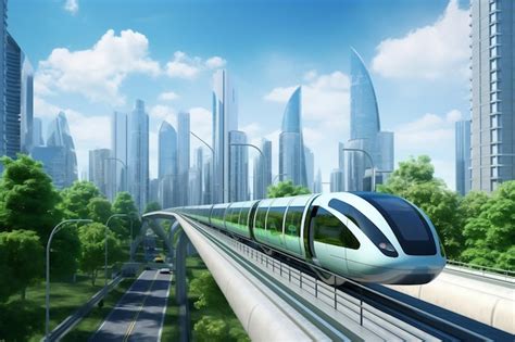 Premium Ai Image The Urban Railway System A Visual Representation Generative Ai
