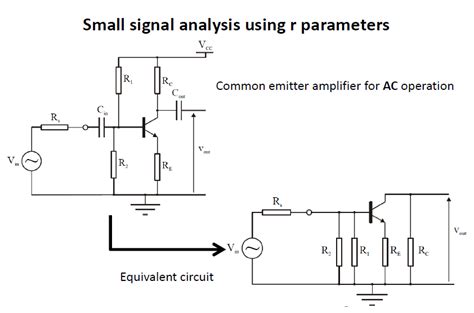 Transistors Common Emitter Amplifier Bias Circuit Simplification Electrical Engineering