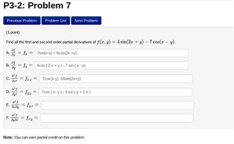 Solved P3 2 Problem 7 Previous Problem Problem List Next Chegg Com