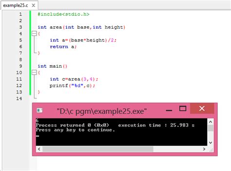 Function Declaration In C