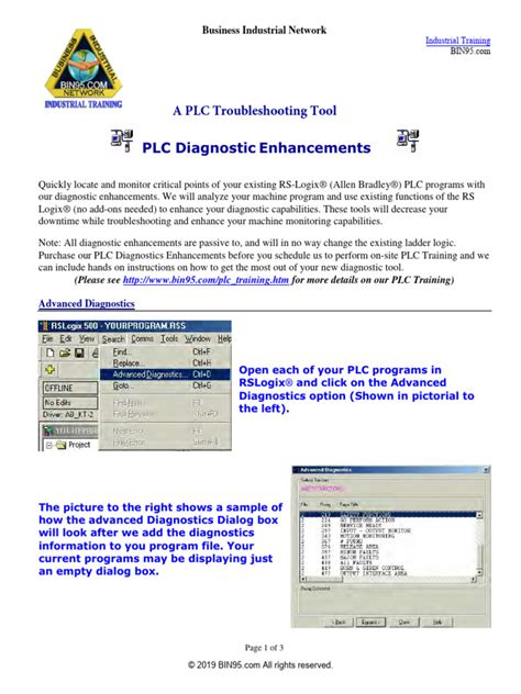 Plc Diagnostics Pdf Programmable Logic Controller Computing