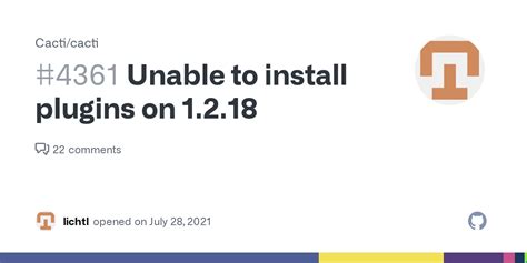 Unable To Install Plugins On 1218 · Issue 4361 · Cacticacti · Github Unable To Install Plugins On 1218 · Issue 4361 · Cacticacti · Github
