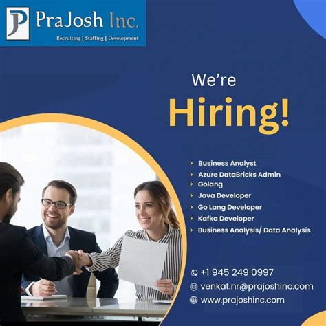 prajosh sushma on linkedin hiring javadeveloper golangdeveloper