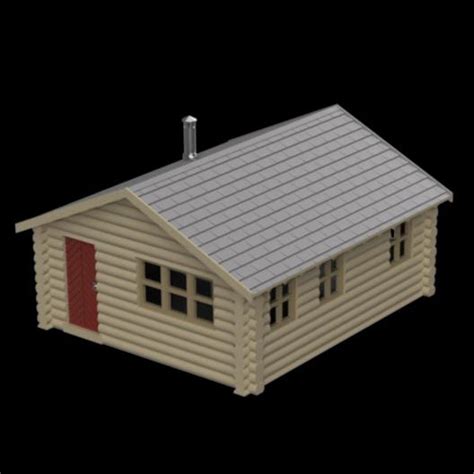 Fm003 Log Cabin Ho Scale Etsy