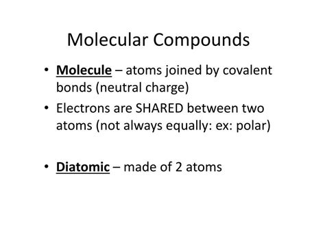 Ppt Ionic Vs Molecular Compounds Powerpoint Presentation Free Download Id3074480