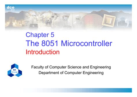 The 8051 Microcontroller Faculty Of Computer Science And Engineering