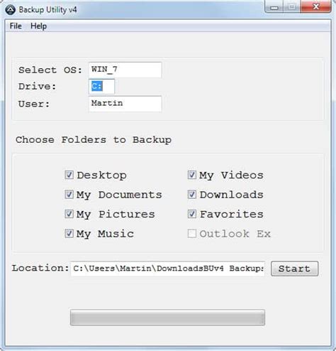 Backup Utility Backup Windows User Profile Data GHacks Tech News