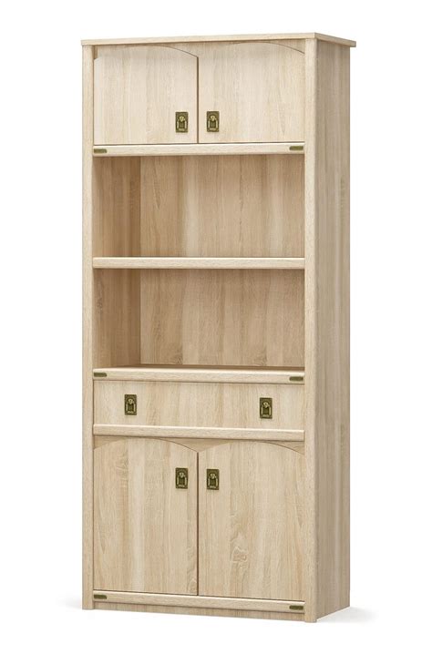 Книжкова шафа Валенсія 4Д 1Ш Мебель Сервіс Дуб самоа ціна 3238 26 ₴ купити на Prom Ua