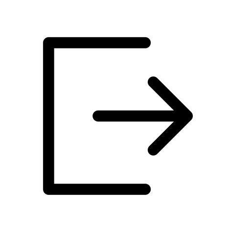 Simple Logout And Sign Out Icon Vector 26322713 Vector Art At Vecteezy