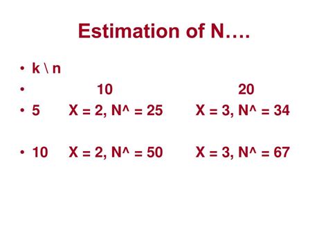 Ppt Estimation Of The Size Of A Finite Population Powerpoint