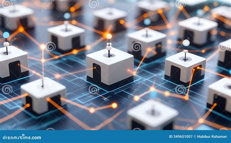 Two Connected Cubes Stock Image 269315131