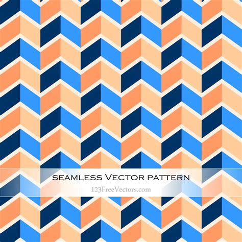 Retro Zig Zag Chevron Pattern Vector