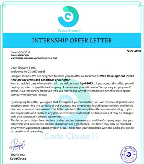 Bhavani Boini On Linkedin Codeclause Intern Webdevelopment Thankyou