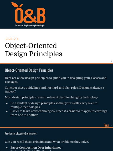 3 Object Oriented Design Principles Pdf Object Oriented