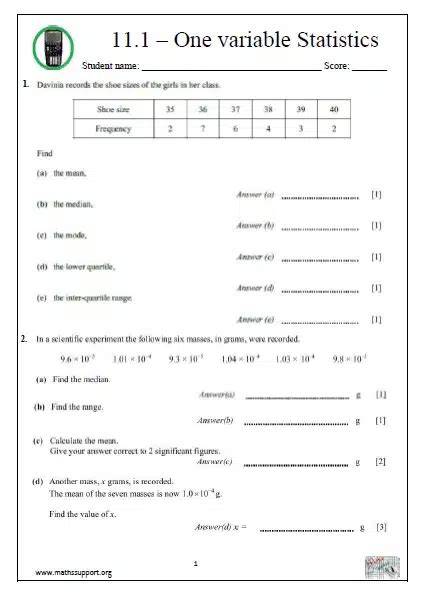 Maths Bundle Calculator Questions Igcse