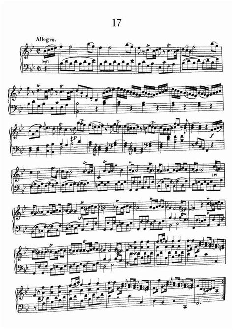 Schwanenberger Johann Gottfried Keyboard Sonata In B Flat Major