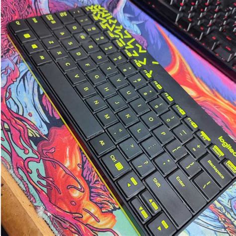 Jual Logitech Mk240 K240 Nano Wireless Combo Mouse Keyboard Hitam Kuning Shopee Indonesia