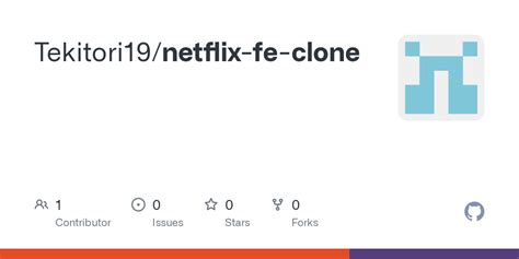 Github Tekitori19netflix Fe Clone