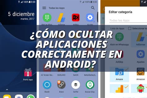 Cómo Ocultar Aplicaciones Correctamente en Android
