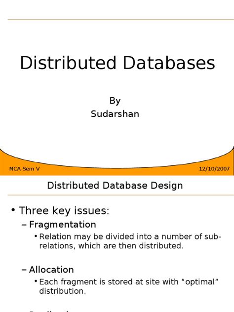 Distributed Databases Pdf Replication Computing Operating System Technology