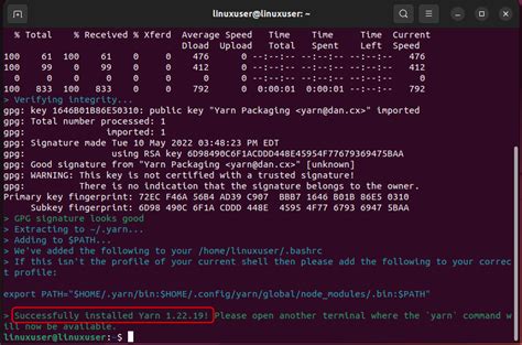 How To Install Yarn On Ubuntu 22 04 Linux Genie