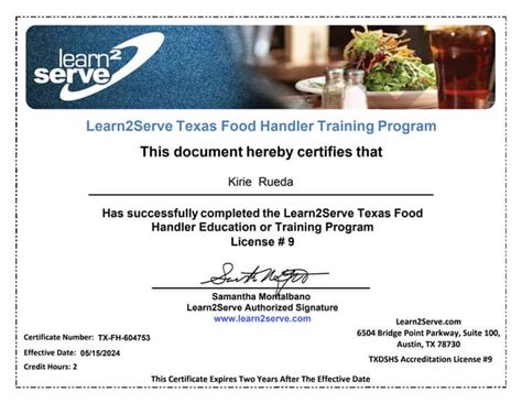Texas Food Handler Training Course33556614pdf