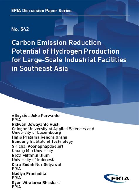 Carbon Emission Reduction Potential Of Hydrogen Production For Large Scale Industrial Facilities