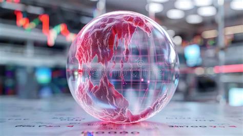 Global Network Connection Digital Earth Sphere With Grid Lines Stock Illustration Illustration