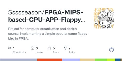 Github Ssssseasonfpga Mips Based Cpu App Flappy Bird Project For
