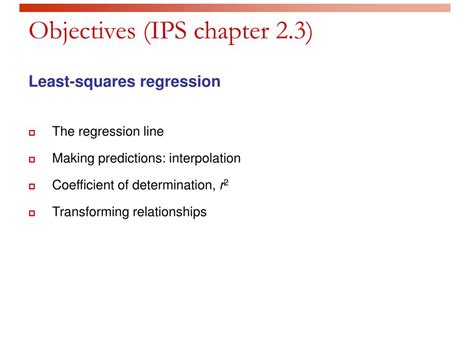 PPT Looking At Data Relationships Least Squares Regression PowerPoint Presentation ID